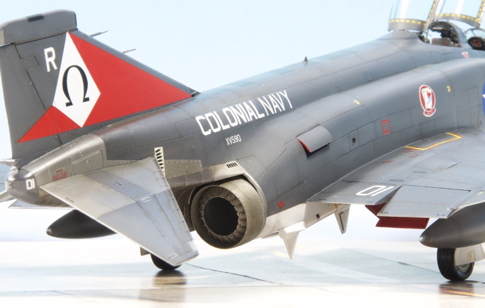 F-4K Phantom FG.1, 1:48 Hasegawa, zapped aircraft "Colonial Navy" - Ready for Inspection ...