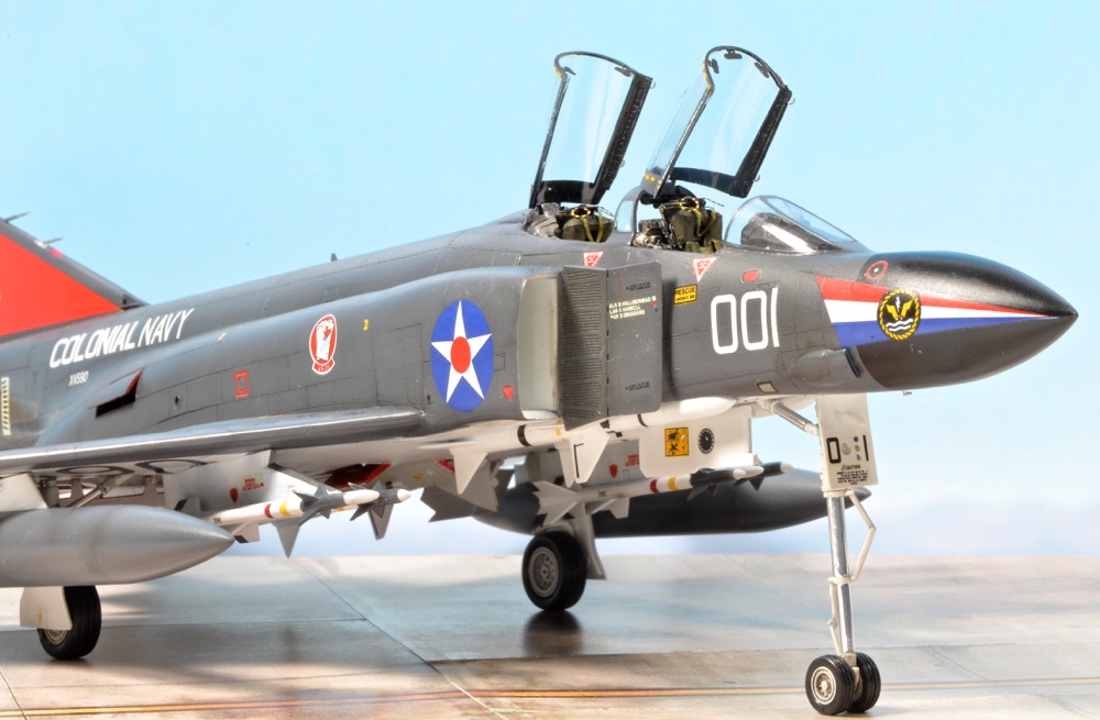 F-4K Phantom FG.1, 1:48 Hasegawa, zapped aircraft "Colonial Navy" - Ready for Inspection ...